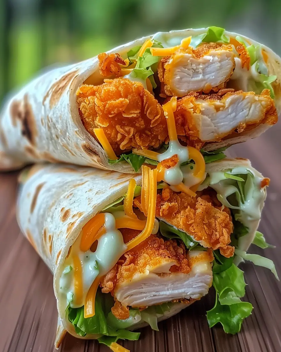 crispy chicken ranch snack wrap