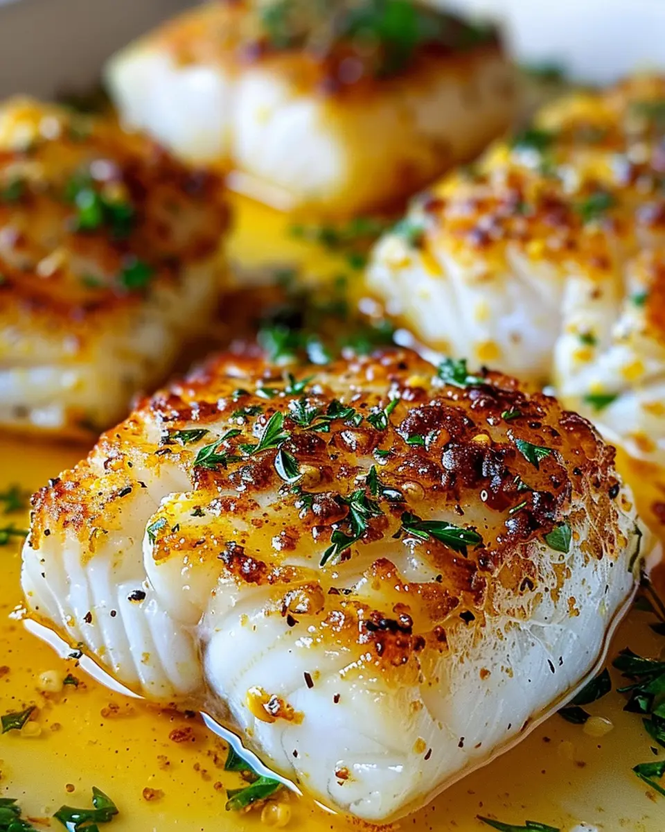 healthy lemon butter baked cod