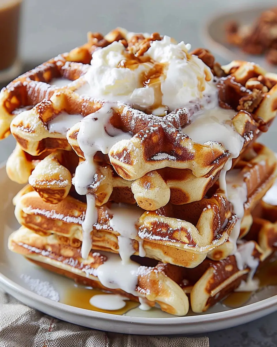 cinnamon roll waffles
