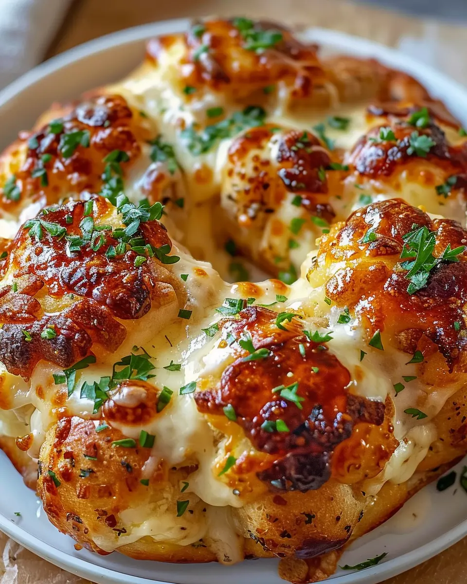 chicken alfredo monkey bread
