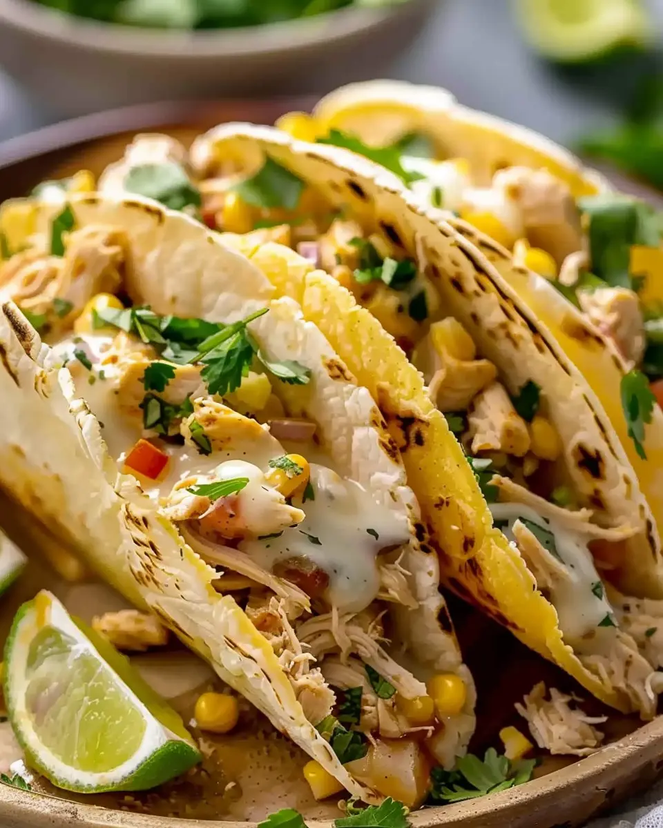 best white chicken chili tacos